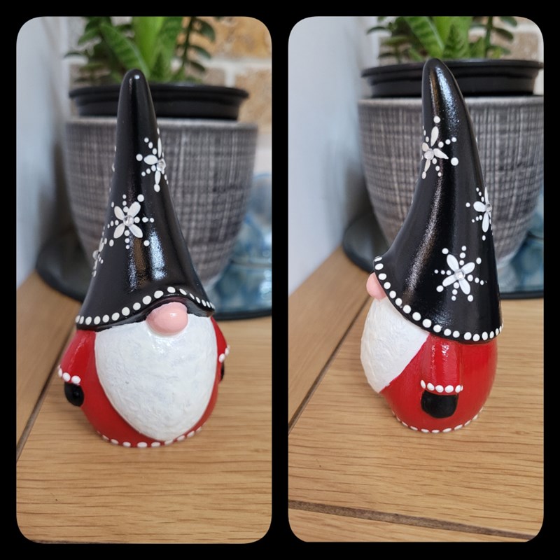 Hand Cast And Hand Painted Gonk by Karen Markham Art - Small Market