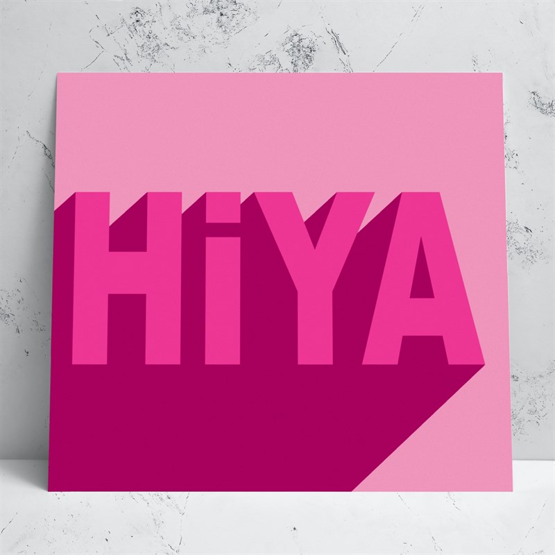 Hiya Greeting Card by Paper Soul Design - Small Market