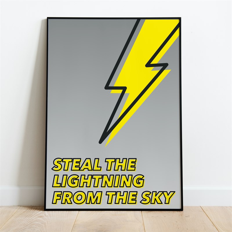 Lightning Print by Paper Soul Design - Small Market