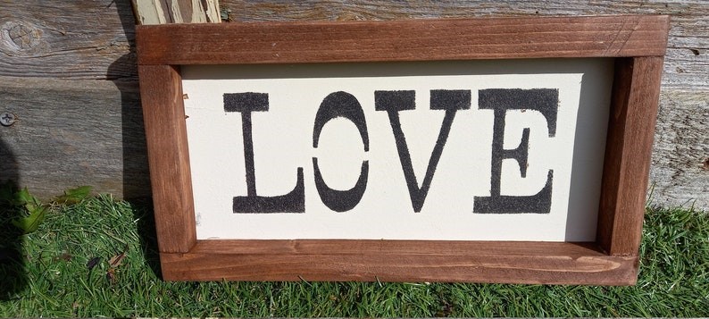 Love Handmade Reclaimed Wood Sign by cre8ted2day - Small Market