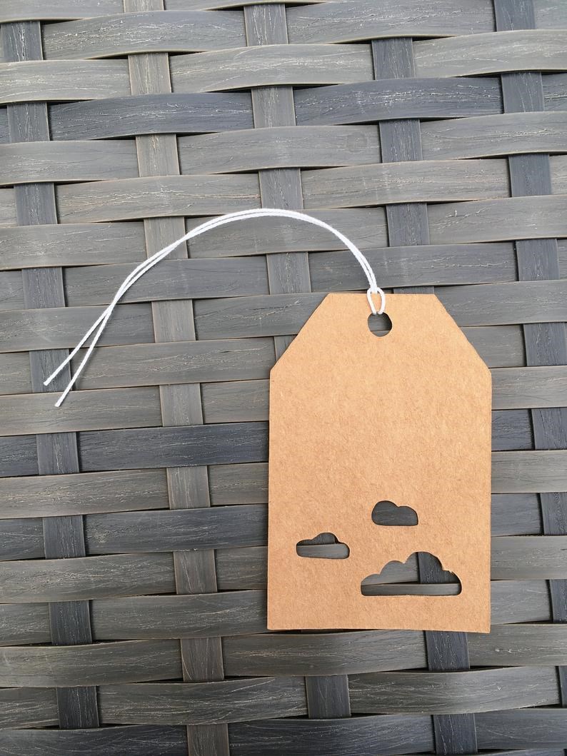 Nature Themed Mini Gift Tags 12 Tag Set by NelliumCrafts - Small Market