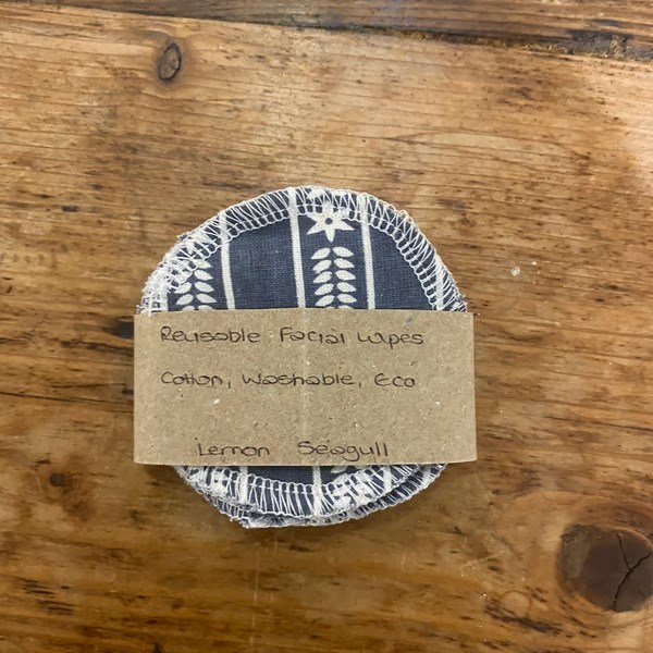 Reusable Face Wipes (703) by Lemon Seagull - Small Market