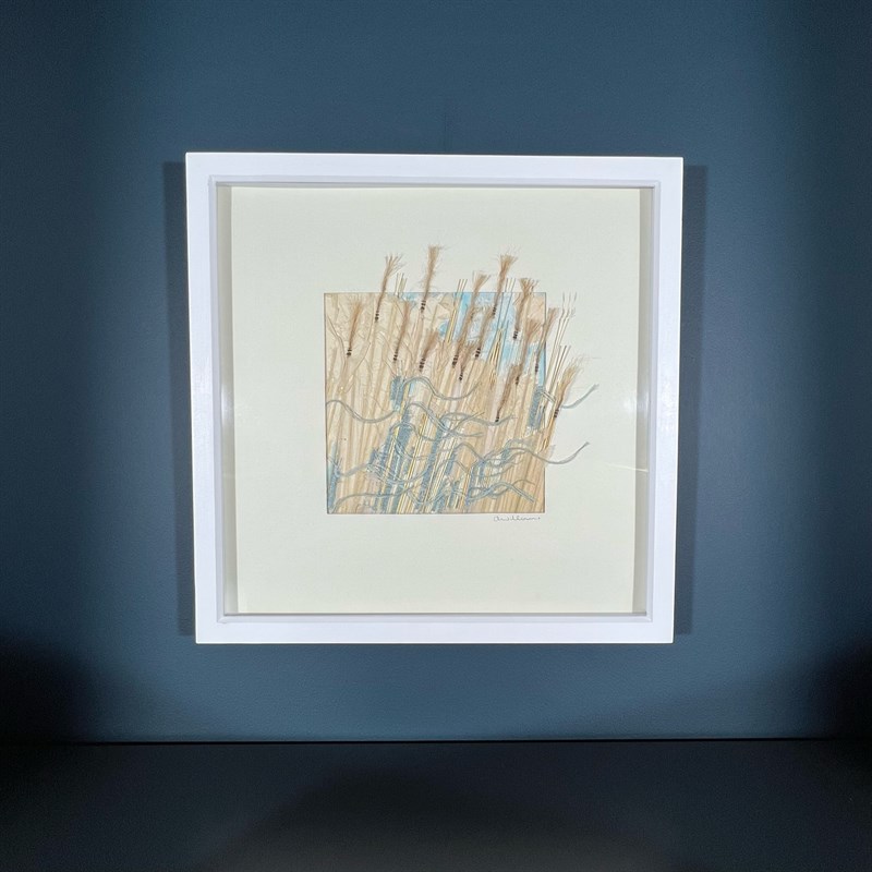 River Reeds Grasses Countryside Landscape Painting by AJW Folio - Small ...