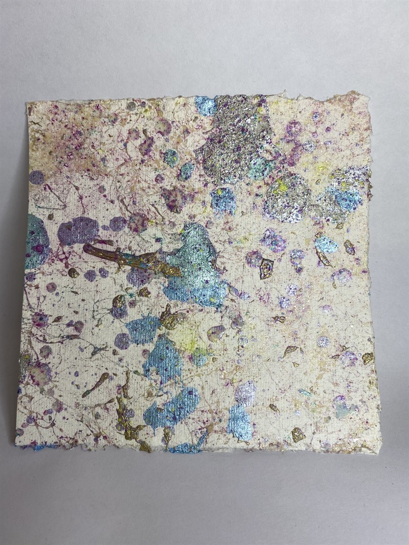 Splash #2 abstract chemical painting by The Indoor Artist - Small Market