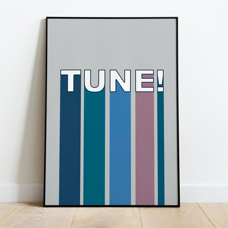 Tune Print With Bold Font And Colour by Paper Soul Design - Small Market