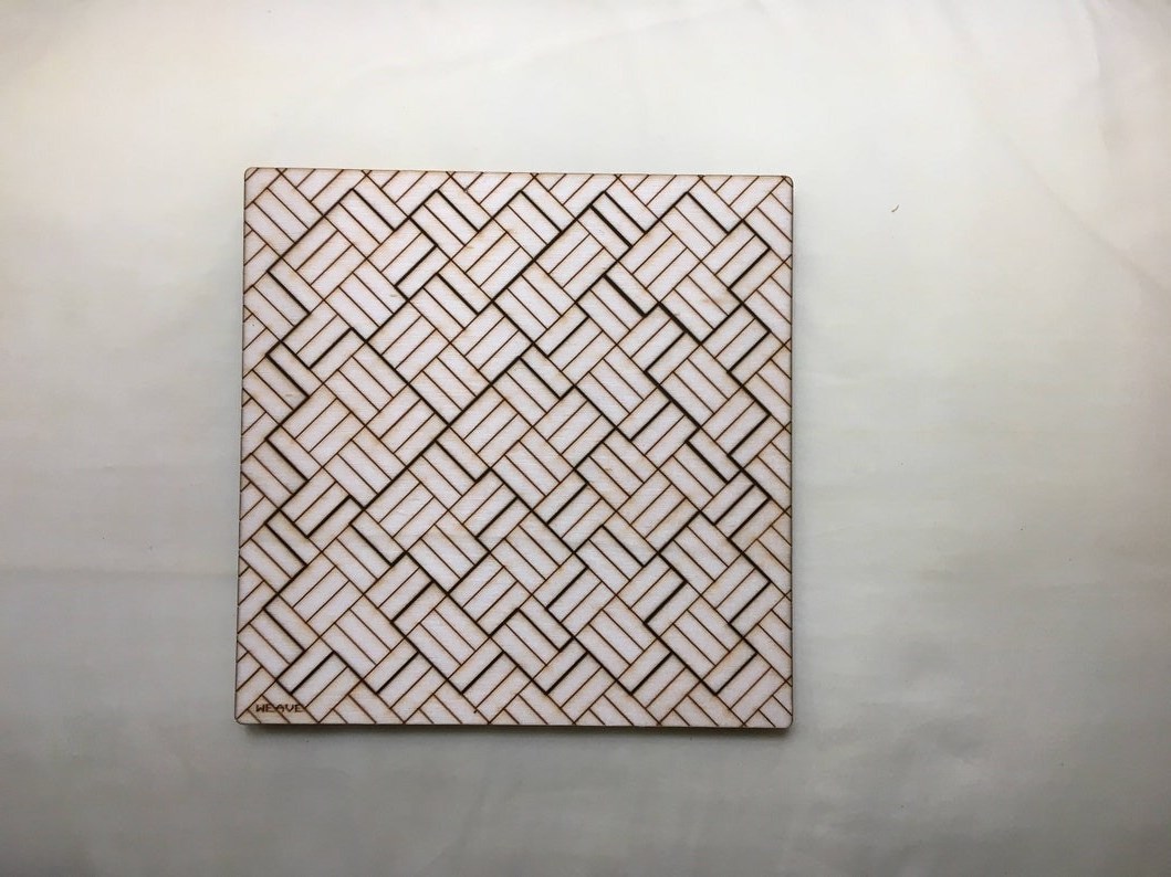 Weave Tessellation Wooden Tray Puzzle by LaserMakerShed - Small Market